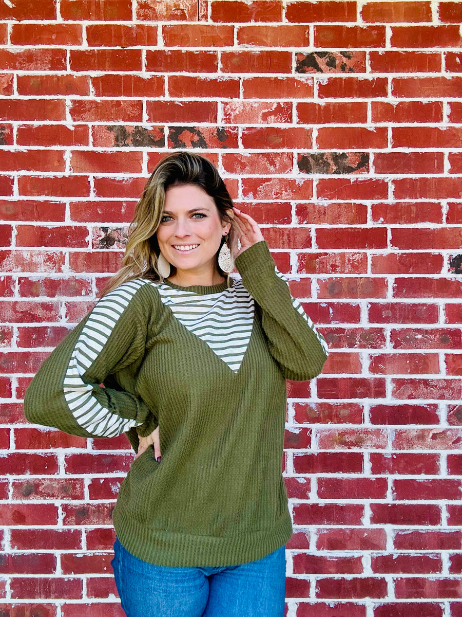 Keep You Happy Top - Olive – The Sister's Boutique